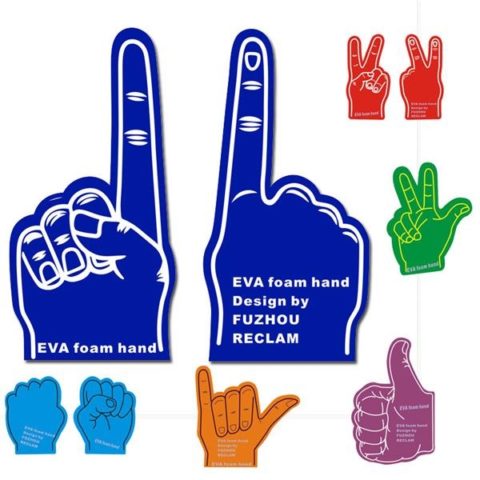Customized Logo EVA Large Foam Hands - Primary Distributors LTD.